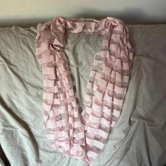 Accessories | Sheer Light Pink Stripes Original Owner | Poshmark